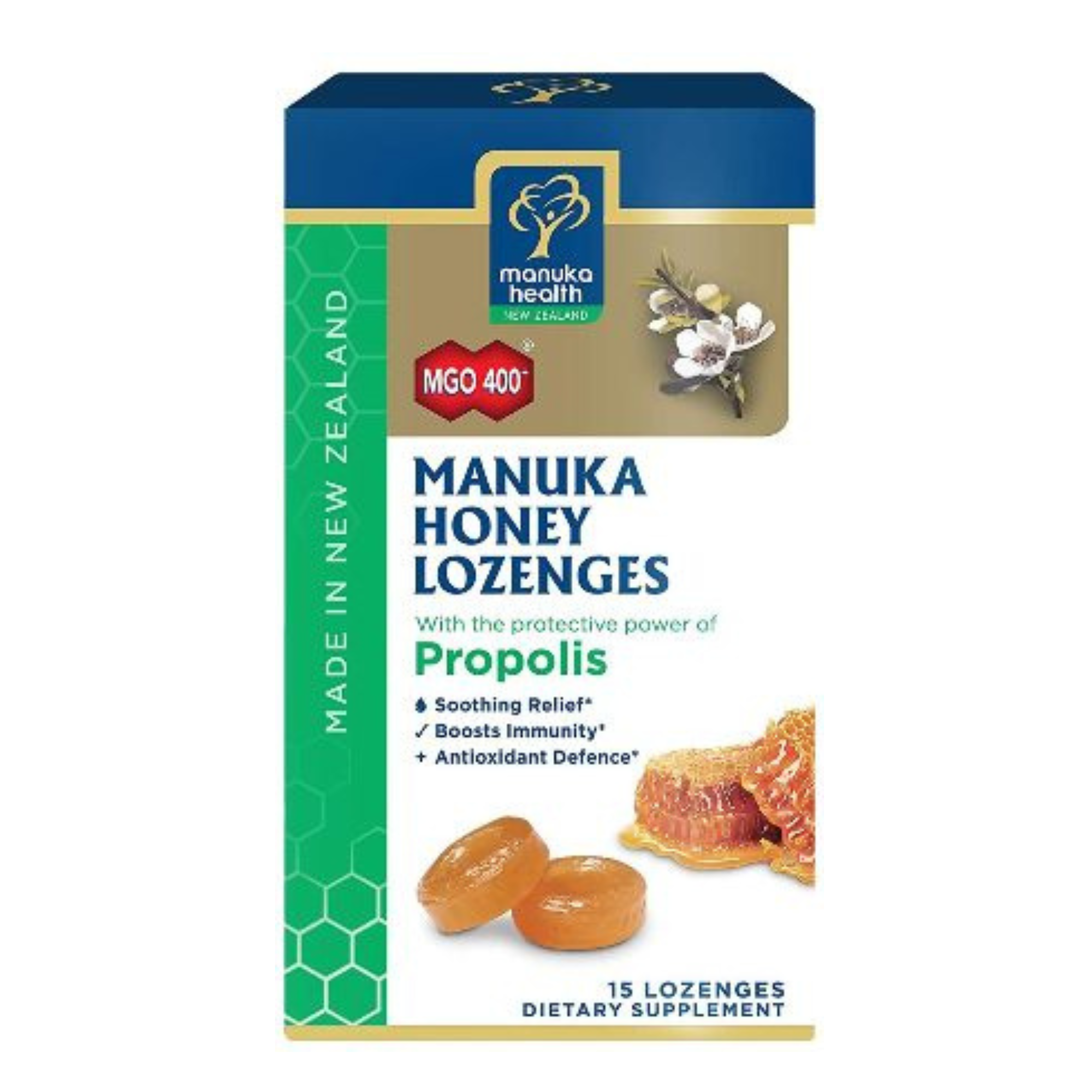 Propolis & Manuka Honey Lozenges - MGO 400+ Immune Support