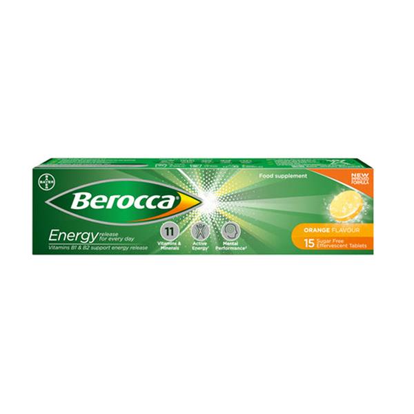 Berocca Energy Effervescent Vitamin Tablets | Ballybrack Medical Hall
