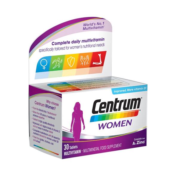 Centrum Women Multivitamins 30 Tablets | Ballybrack medical Hall