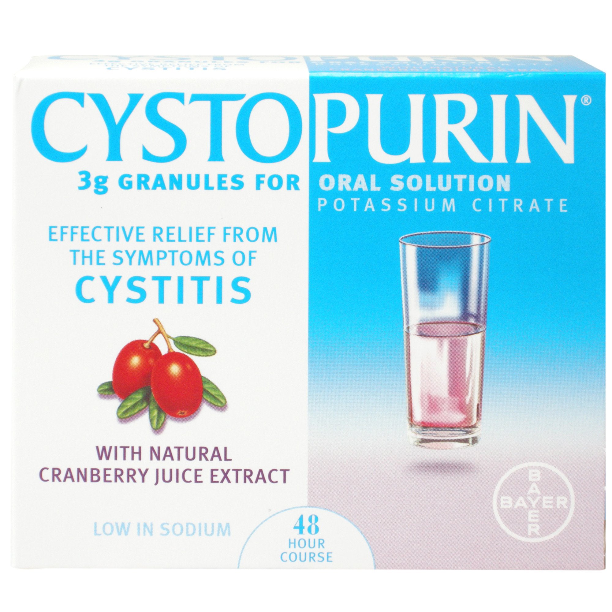 Cystopurin Cystitis Relief Cranberry Sachets | Shop Treatments Online