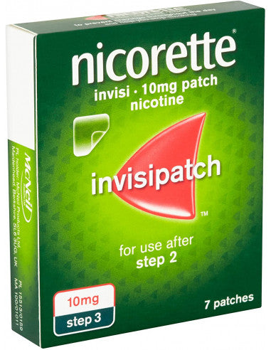Nicorette Nicotine Invisipatch 10mg/16hours | Ballybrack Medical Hall