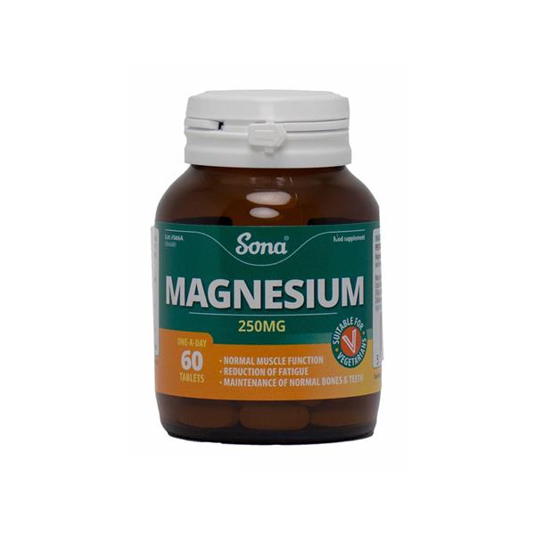 Sona Magnesium 250mg Tablets 60 tabs | Online Pharmacy Ireland
